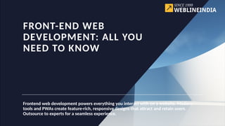 Key Insights on Frontend Web Development | PPTX
