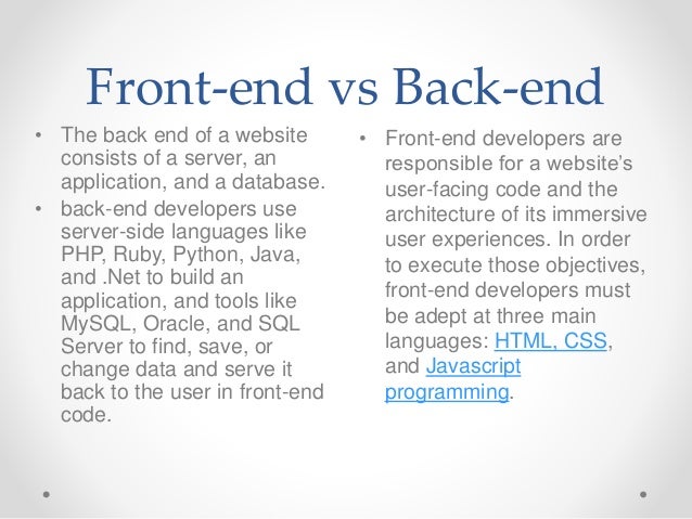 Front end development session1