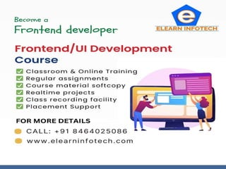 Front end Development Training in Hyderabad | PPTX
