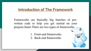 Front end frameworks | PPTX