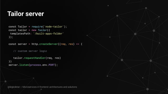Front End Microservices October 2019 Ppt 