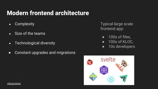 Frontend microservices: architectures and solutions | PPT