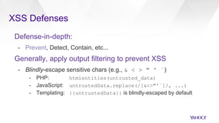 Frontend Security: Applying Contextual Escaping Automatically, or How ...