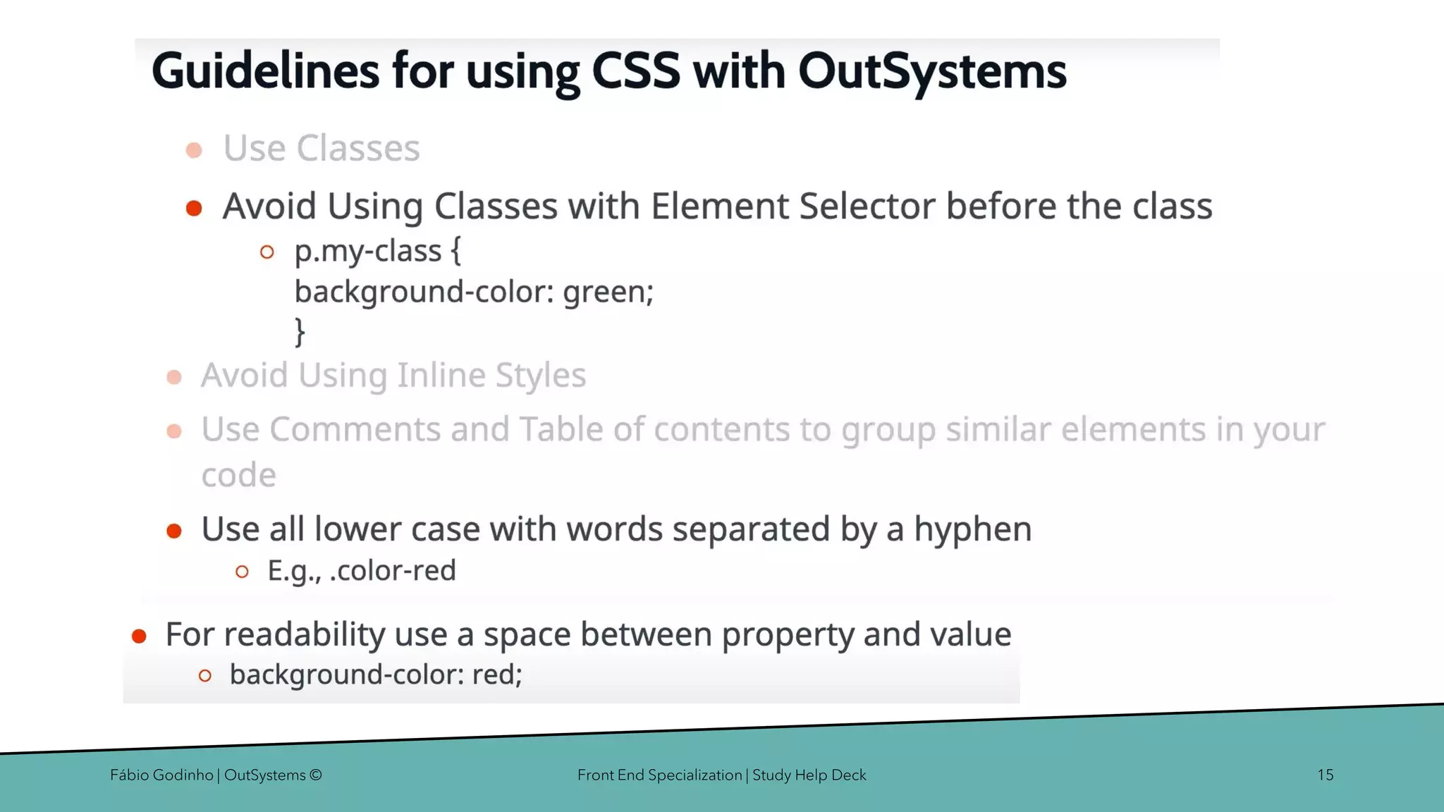 OutSystems Front End Specialization - Study Help Deck | PDF