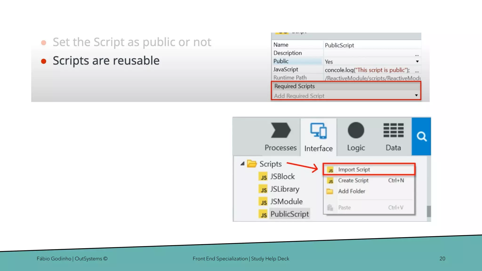 OutSystems Front End Specialization - Study Help Deck | PDF