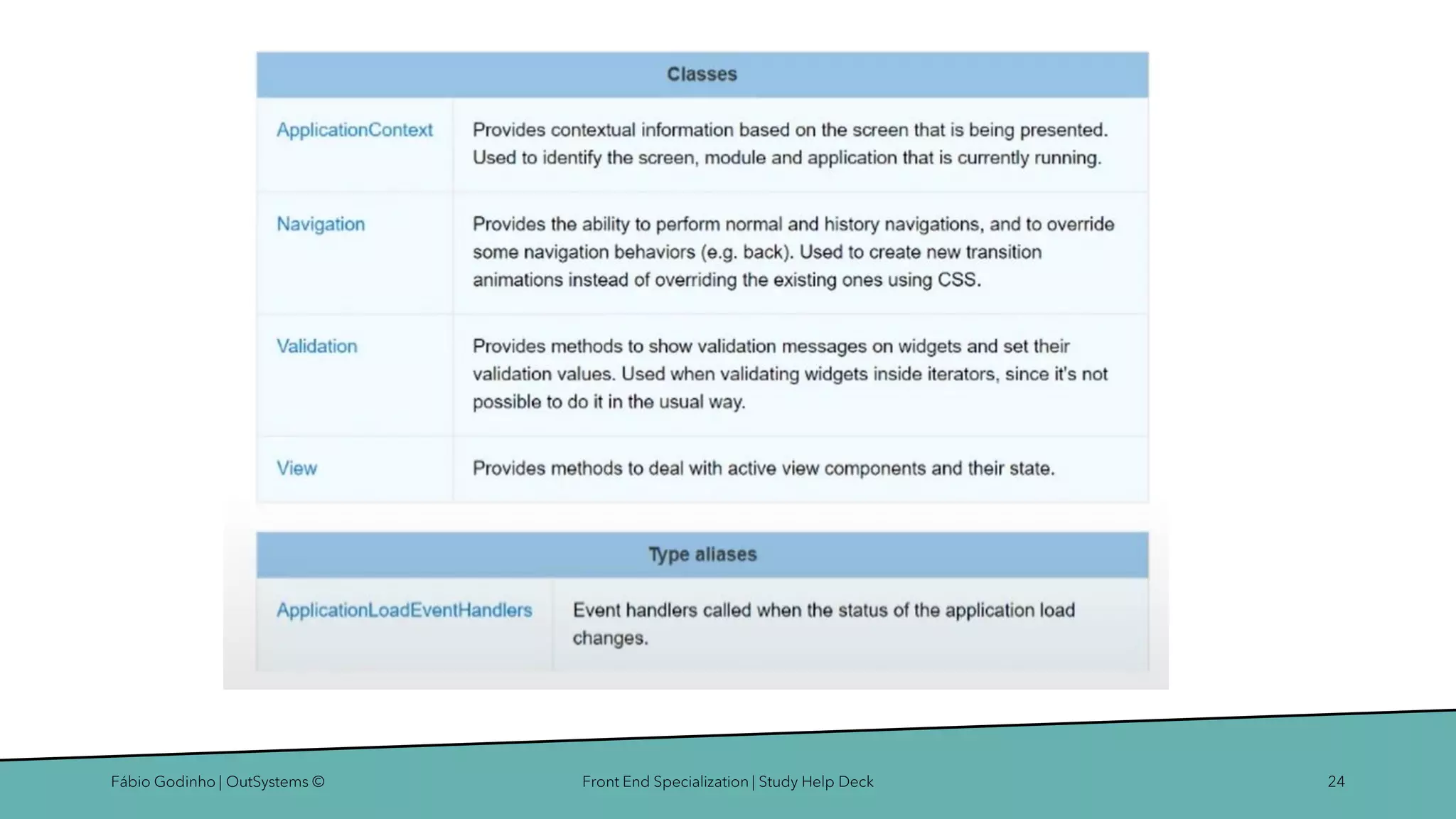 OutSystems Front End Specialization - Study Help Deck | PDF