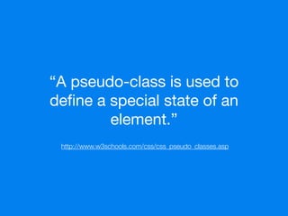 CSS Pseudo Classes | PDF
