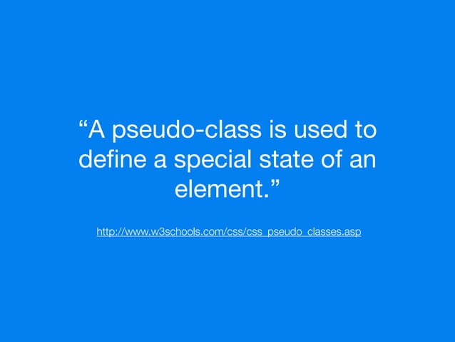 CSS Pseudo Classes | PPT
