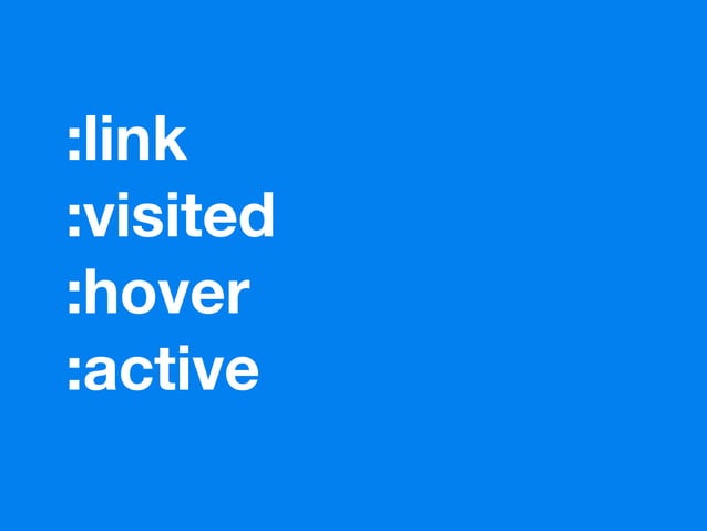 CSS Pseudo Classes | PPT