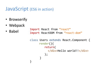 Frontend technologies | PPT