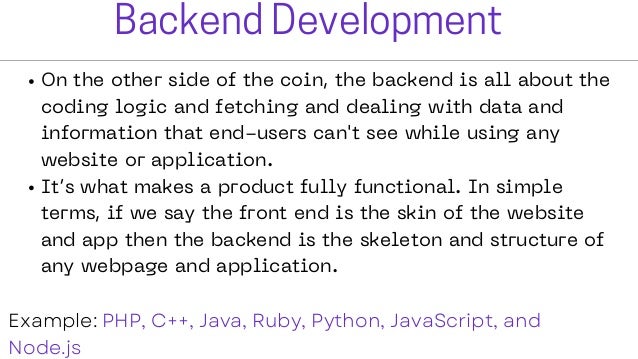 Front end vs backend developement-Engineer Master Solutions | PDF