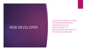 Front end web development | PPTX