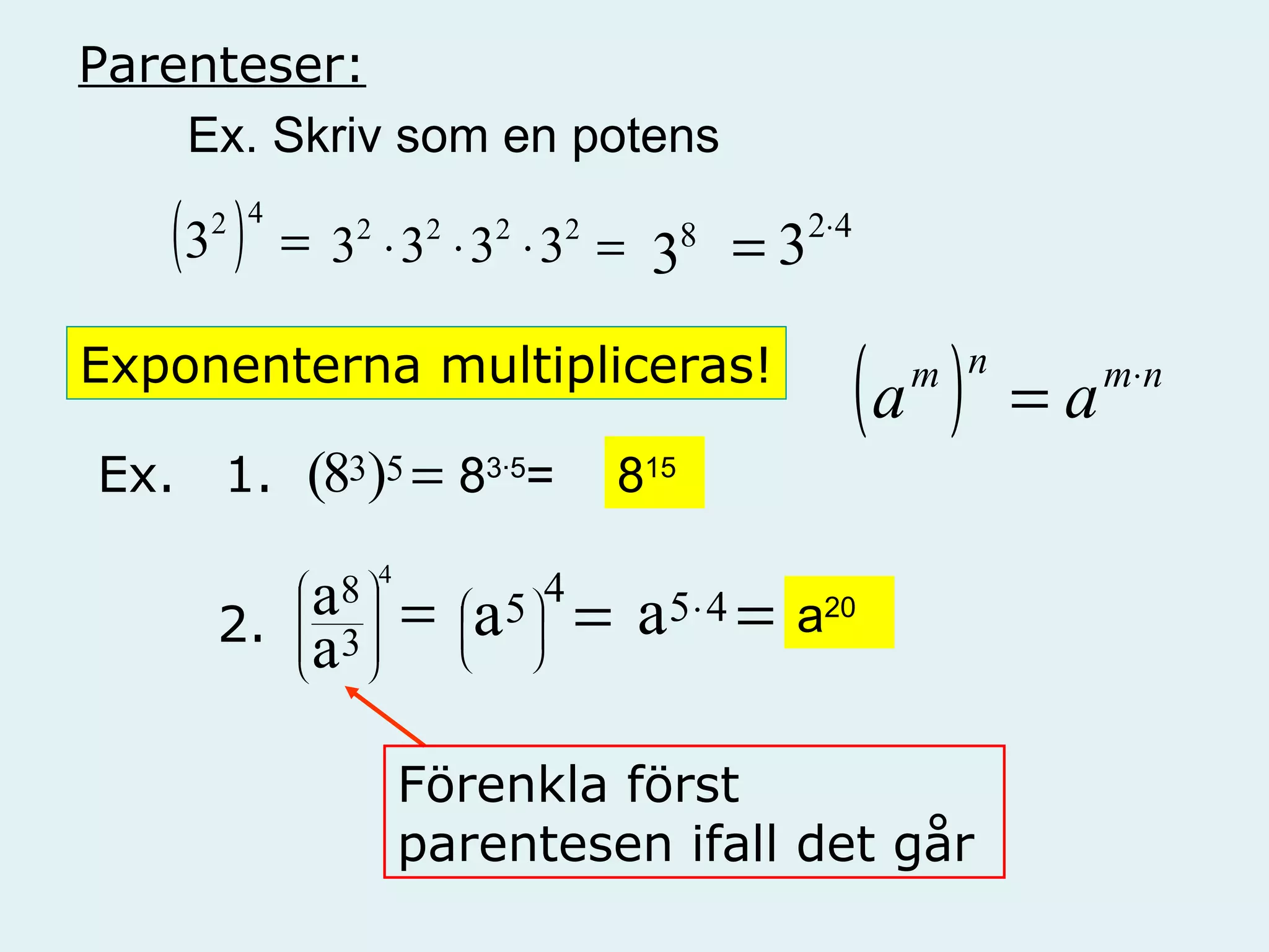 Kvadratrot och potensering | PPT