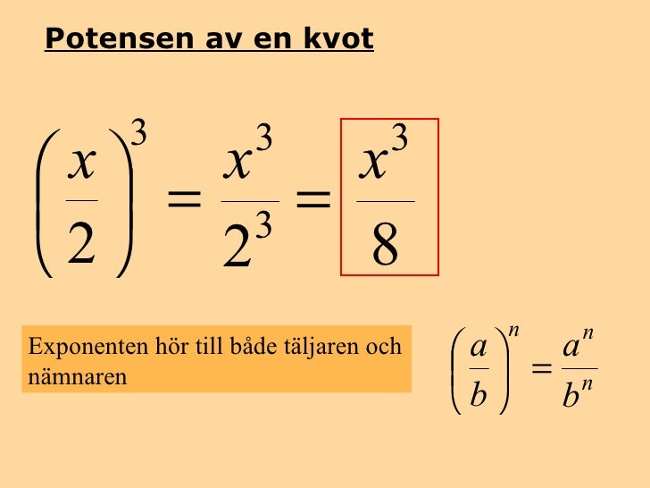 Kvadratrot och potensering