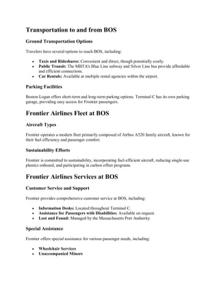 Frontier Airlines at Boston Logan International Airport (BOS ...