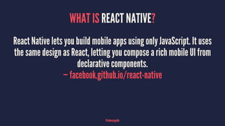 A tour of React Native | PDF