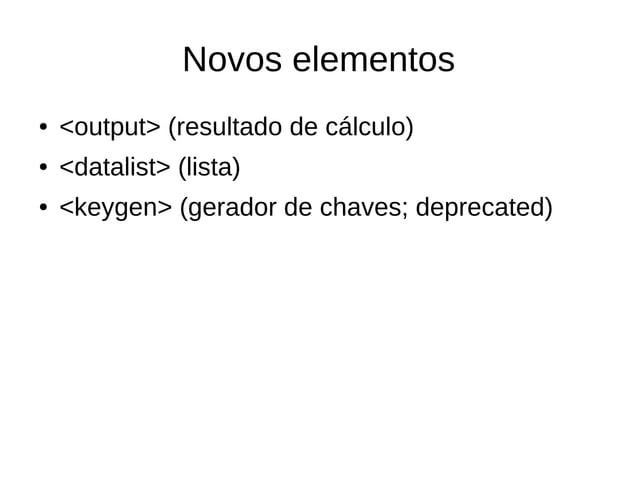 Validando formulários com HTML5 | ODP | Web Design and HTML | Internet
