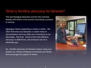 Frontline Advocacy for Libraries | KEY | Social Networking | Internet