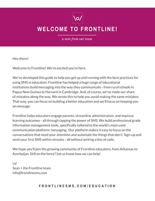 Best Practices Guide: Messaging for Education | PDF