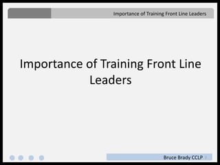 Front line leaders bb_v2 | PPT