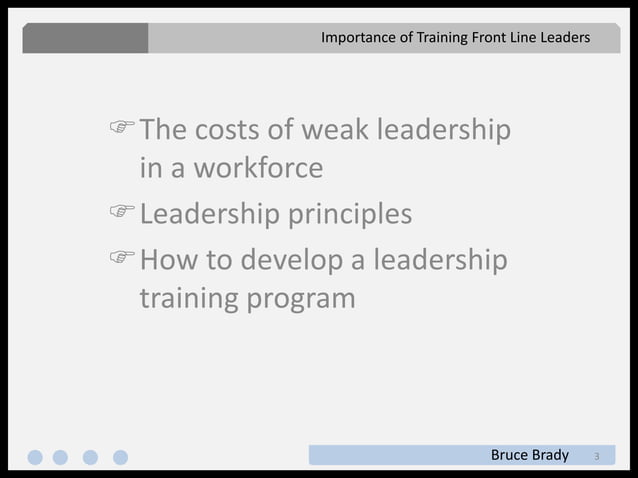 Front line leaders bb_v2 | PPT