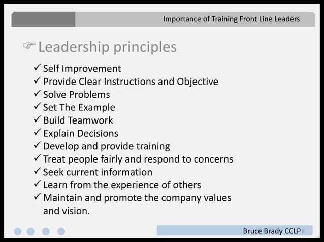 Front line leaders bb_v2 | PPT