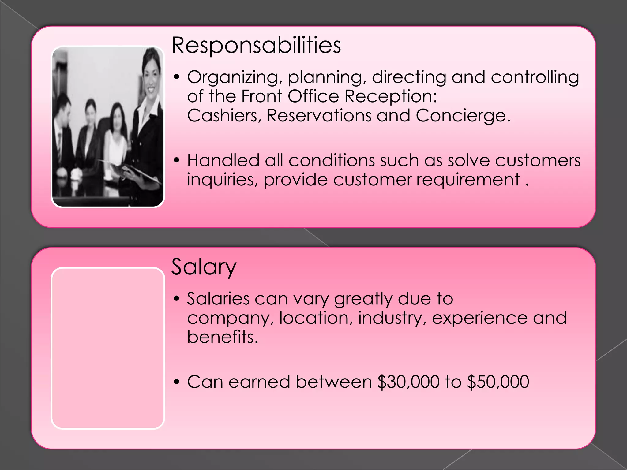 Front office | PPTX
