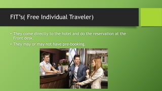 Front Office(Pre-arrival procedure for FIT, VIP & Groups) | PPTX