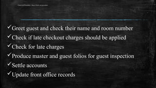 Front Office - Check-in & Check-out.pptx