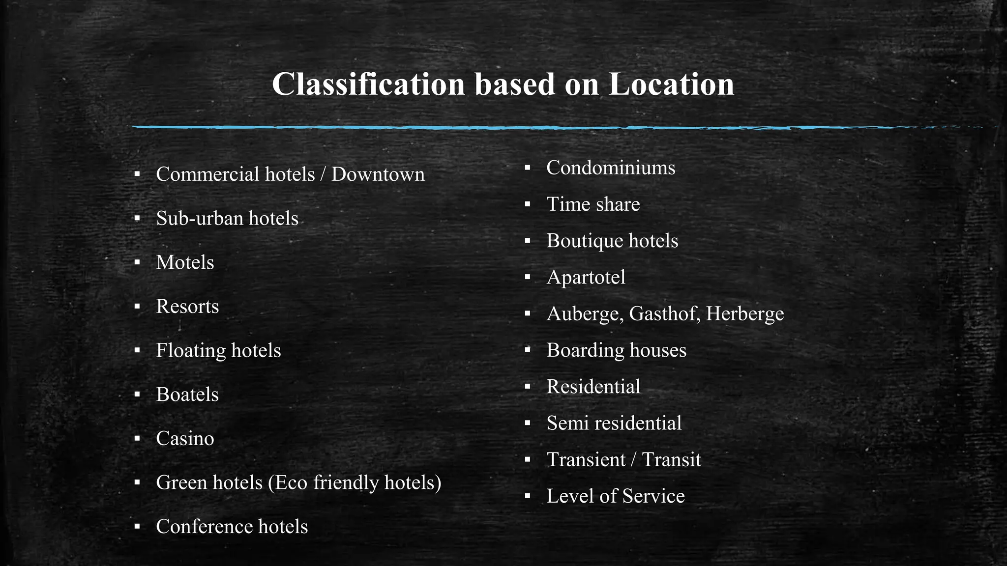 Front Office - Hotel and its Classifiaction.pptx