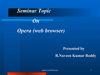 Front office opera-ppts | PPT