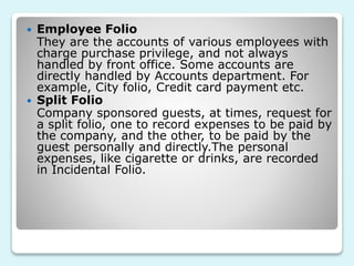 Front office accounting | PPTX