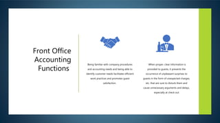 Front office accounting functions | PPT