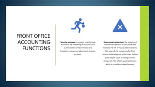 Front office accounting functions | PPT