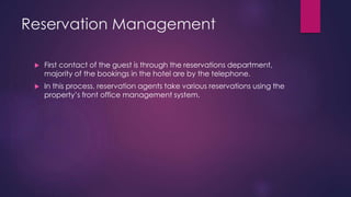 Front office department | PPTX