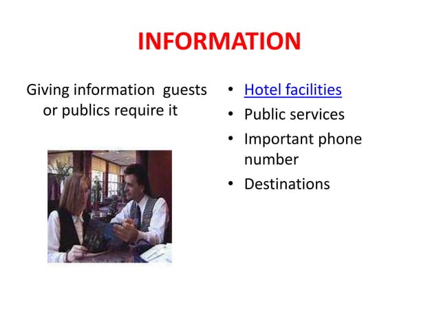 Front office departments | PPT