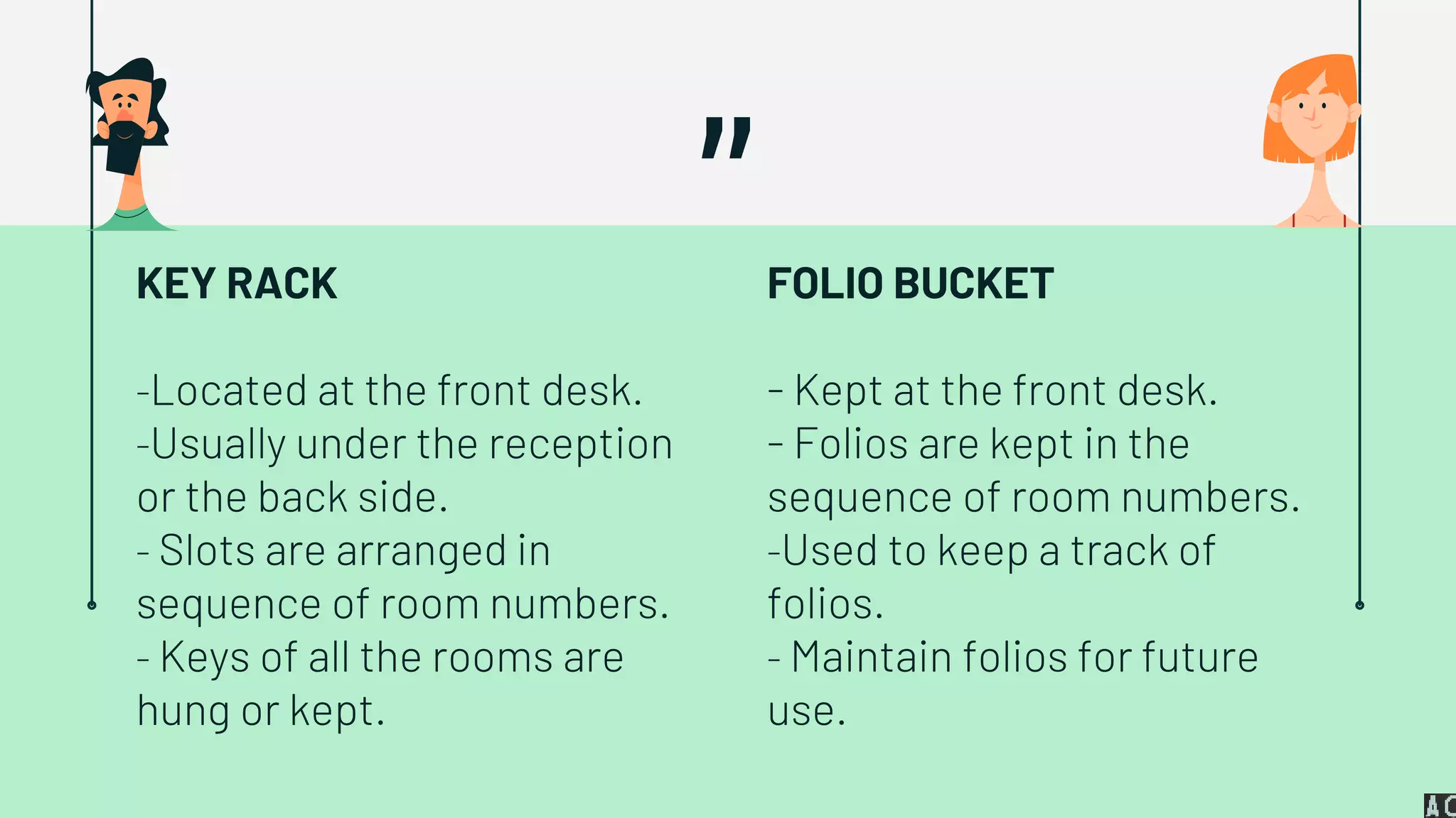 Front Office Equipments | PPTX