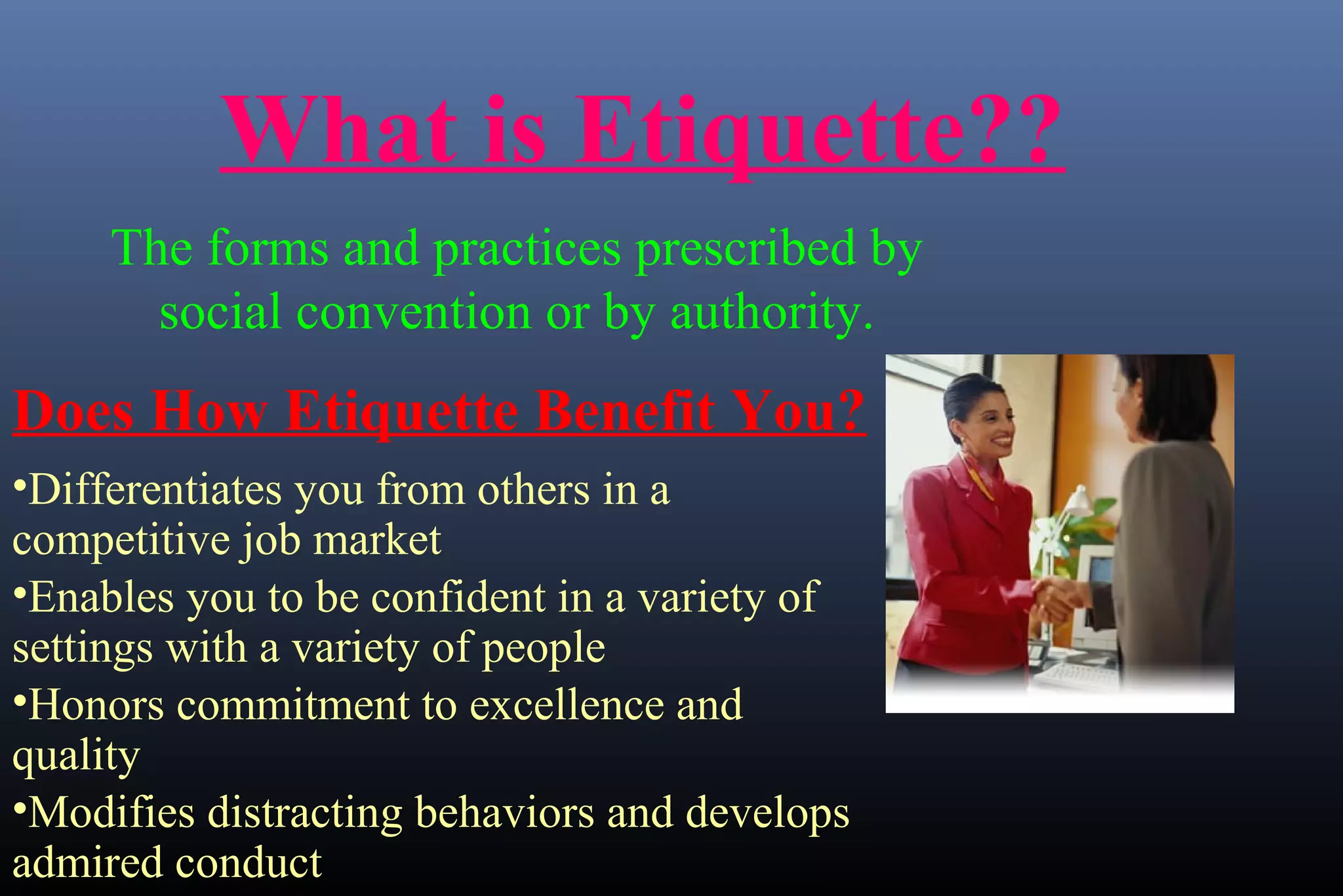 Front office Etiquettes | PPT