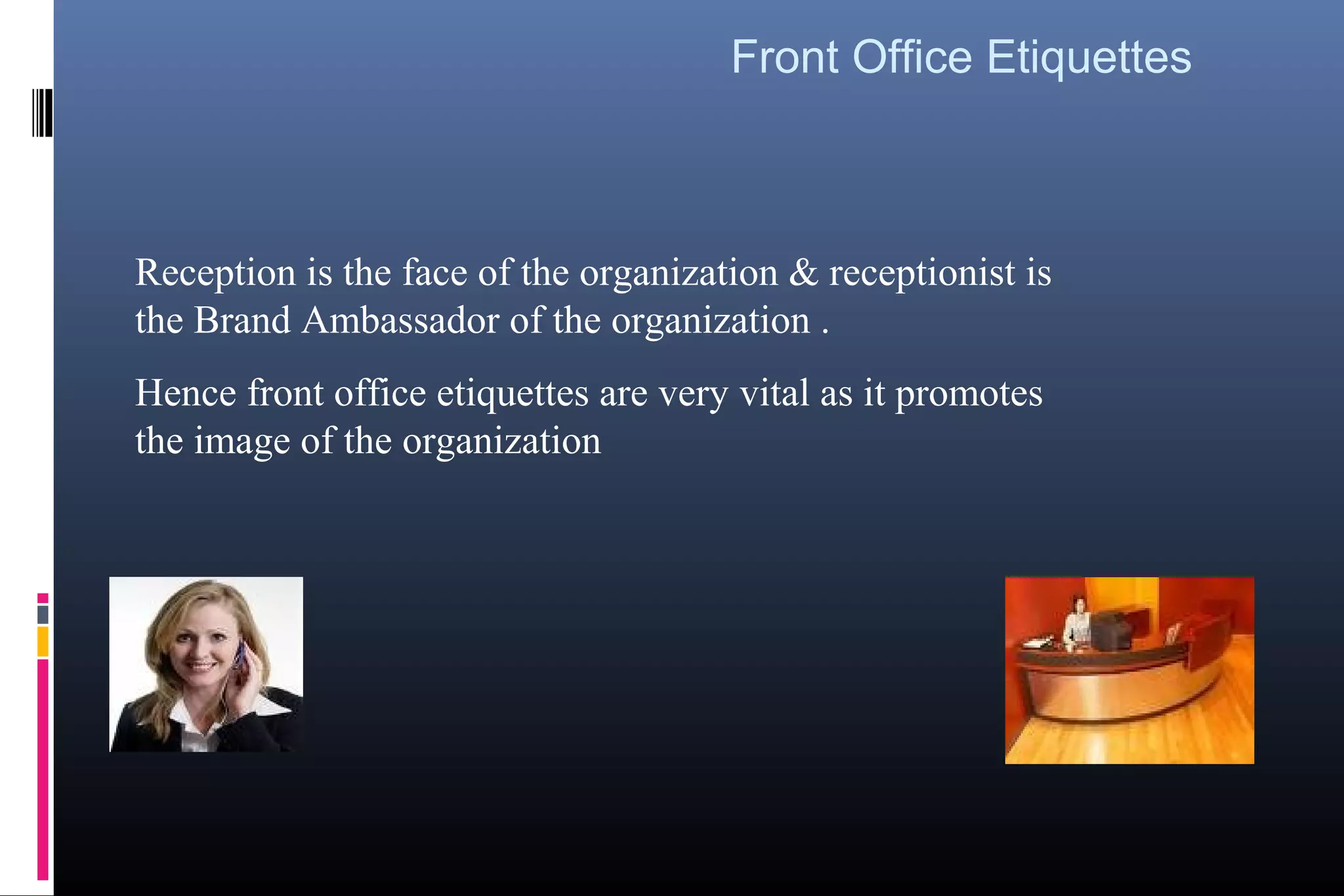 Front office Etiquettes | PPT