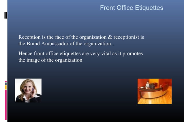 Front office Etiquettes | PPT | Career Advice | Careers