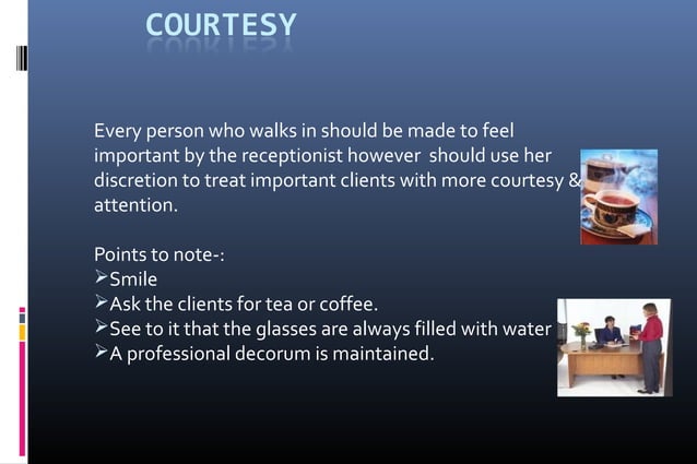 Front office Etiquettes | PPT | Career Advice | Careers