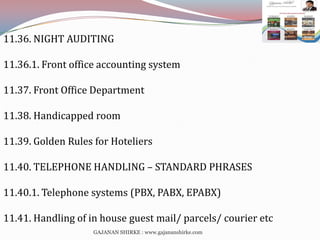 Front office management book | PPT