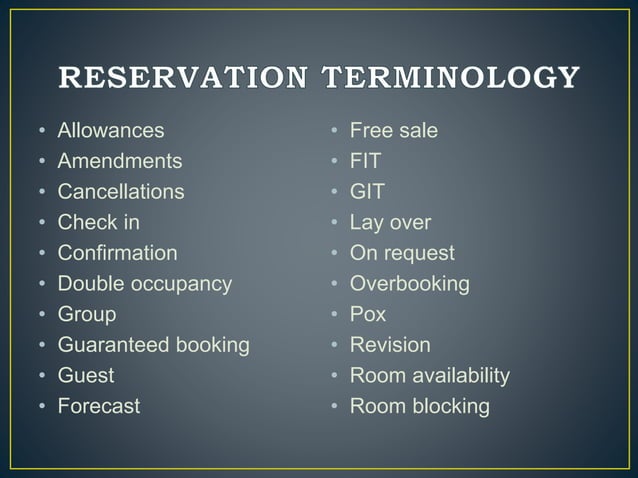 Front office operations | PPT