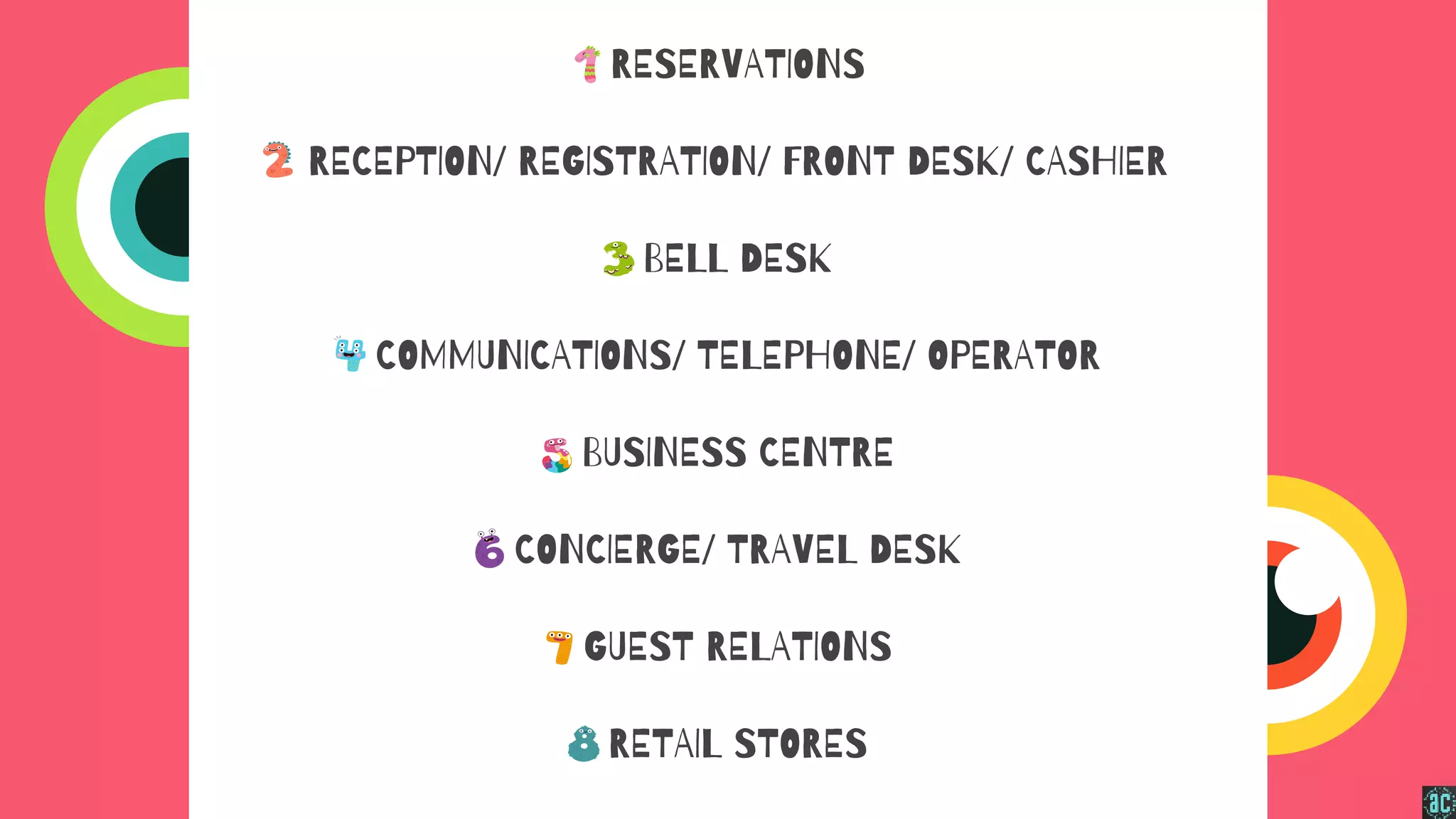 Front Office Organizational Structure | PPTX