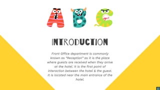 Front Office Organizational Structure | PPTX