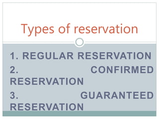 FRONT OFFICE SERVICES (Module 4) Receive and Process Reservation.pptx