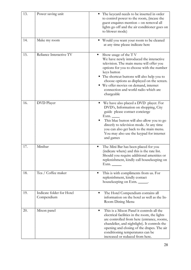 Front office SOP | PDF