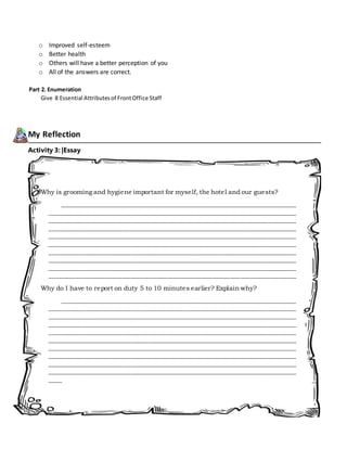 Front office week 1_4 | DOCX