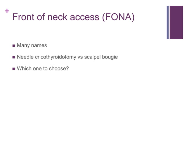 Front of neck access | PPTX