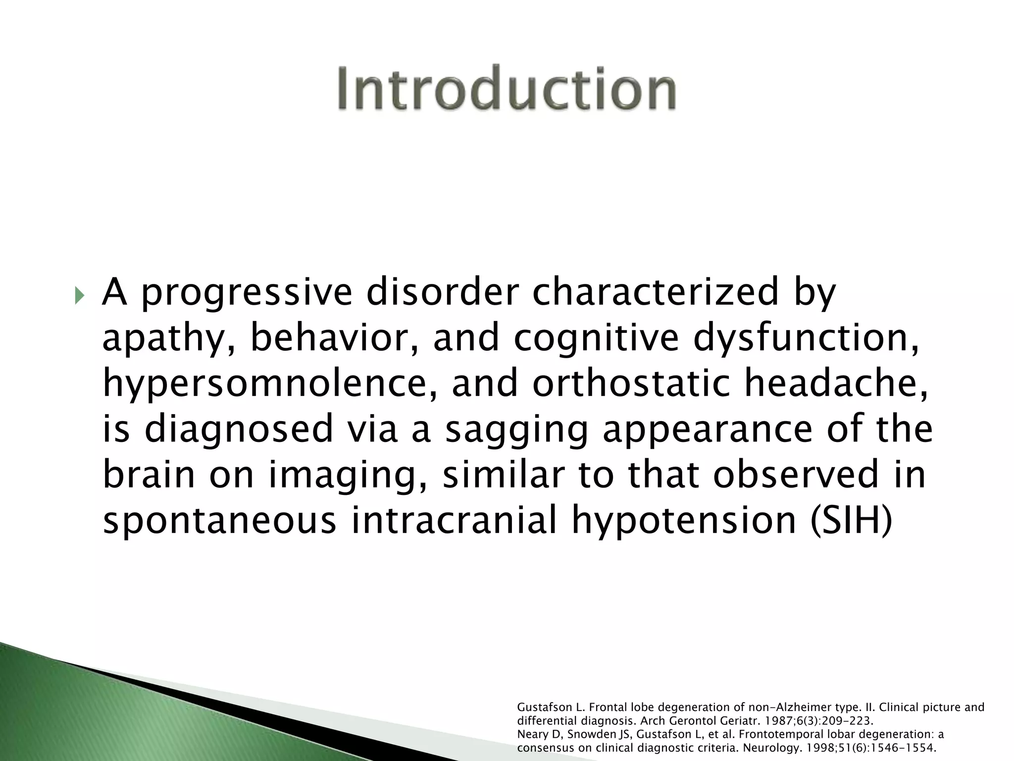 Frontotemporal Brain Sagging Syndrome.pptx